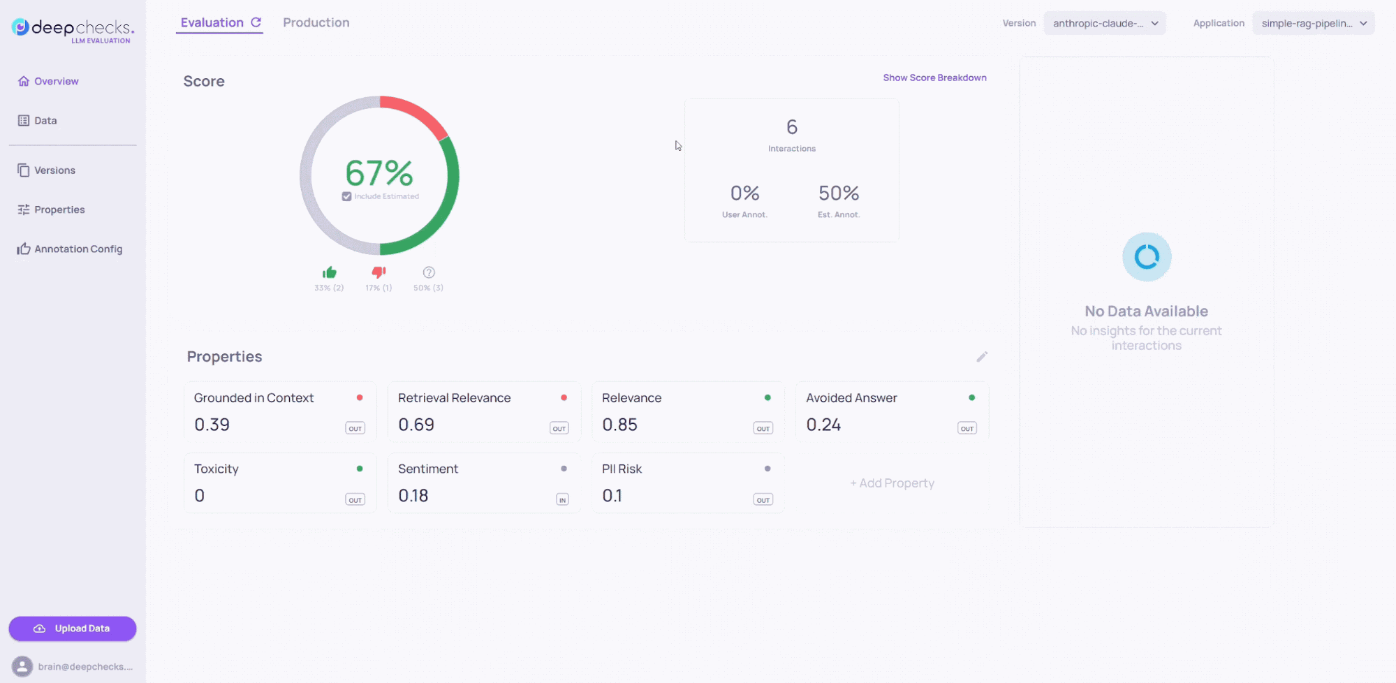 Cookbook: RAG chatbot with Deepchecks on AWS SageMaker AI
